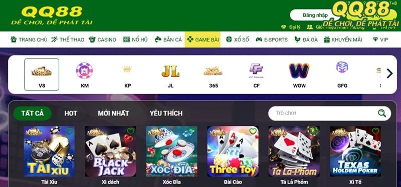 Game bài QQ88 | Game đánh bài online đổi thưởng #1 Châu Á